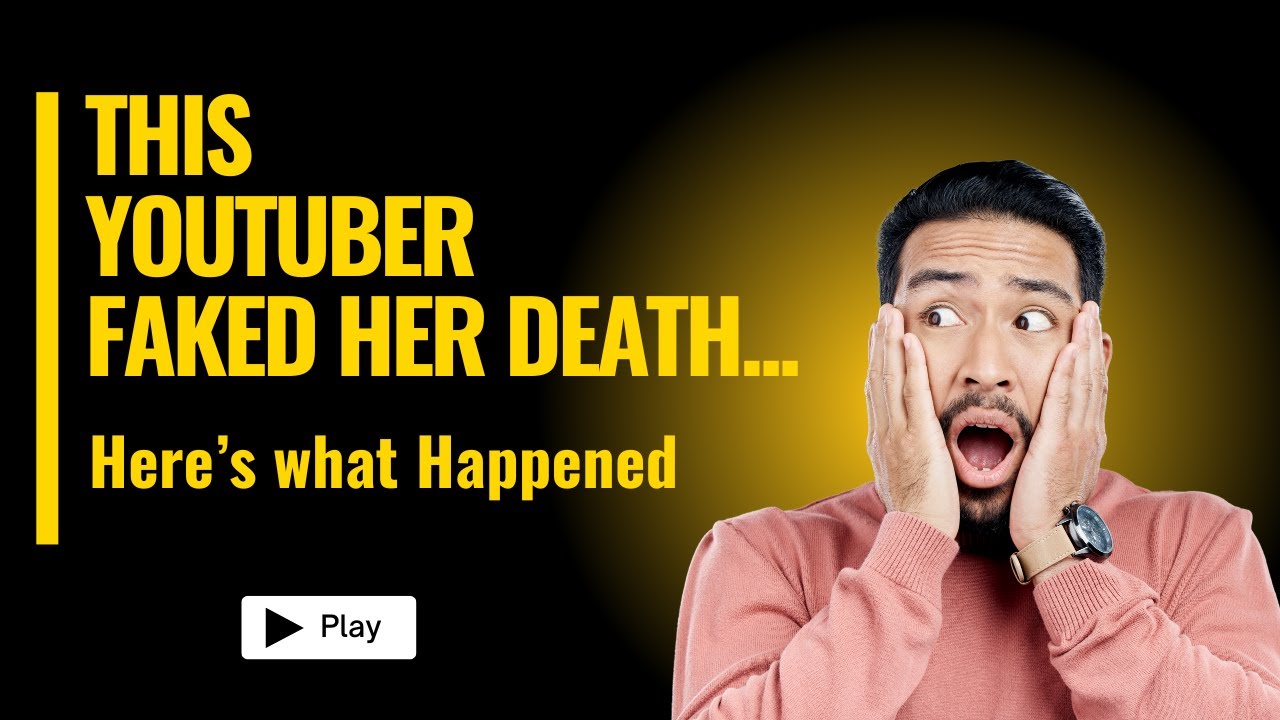 This YouTuber faked her death... here's what happened - YouTube