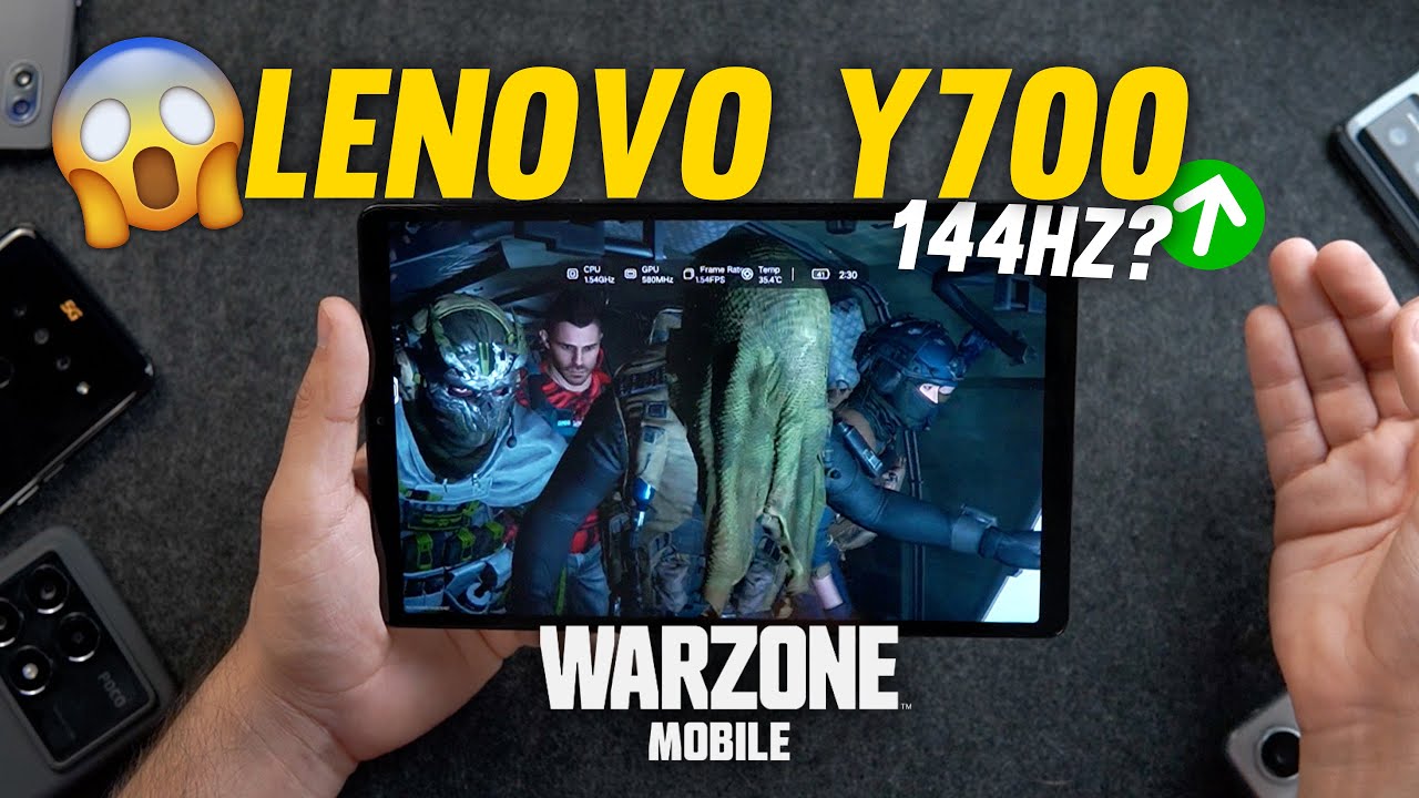 Warzone Mobile en Lenovo Y700 (2023) SD8+ Gen1 + 12GB RAM - YouTube