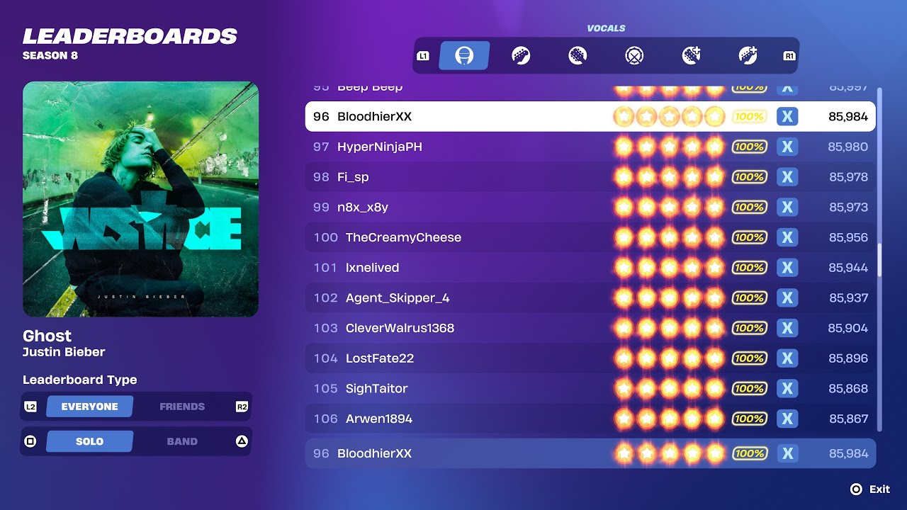 Fortnite Festival S8 - Ghost Flawless Vocals Expert Mode - YouTube