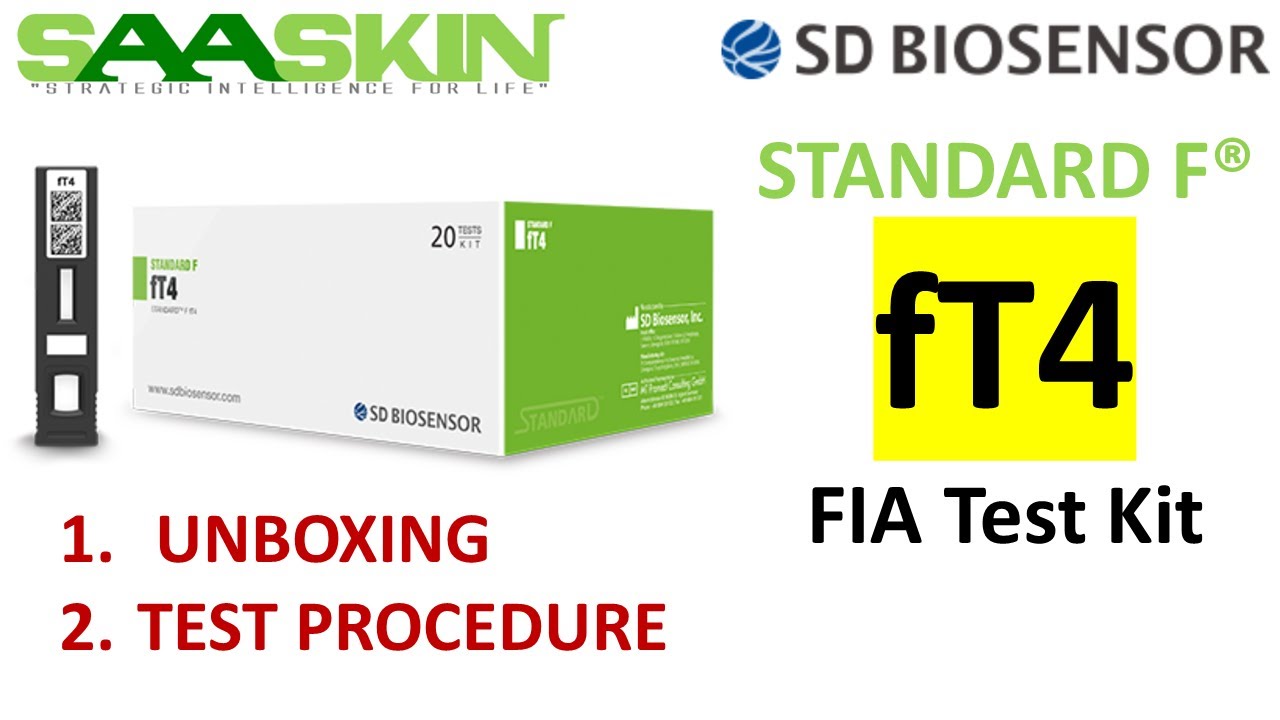 SD Biosensor STANDARD™ F fT4 FIA Test Kit | UNBOXING | TEST PROCEDURE ...
