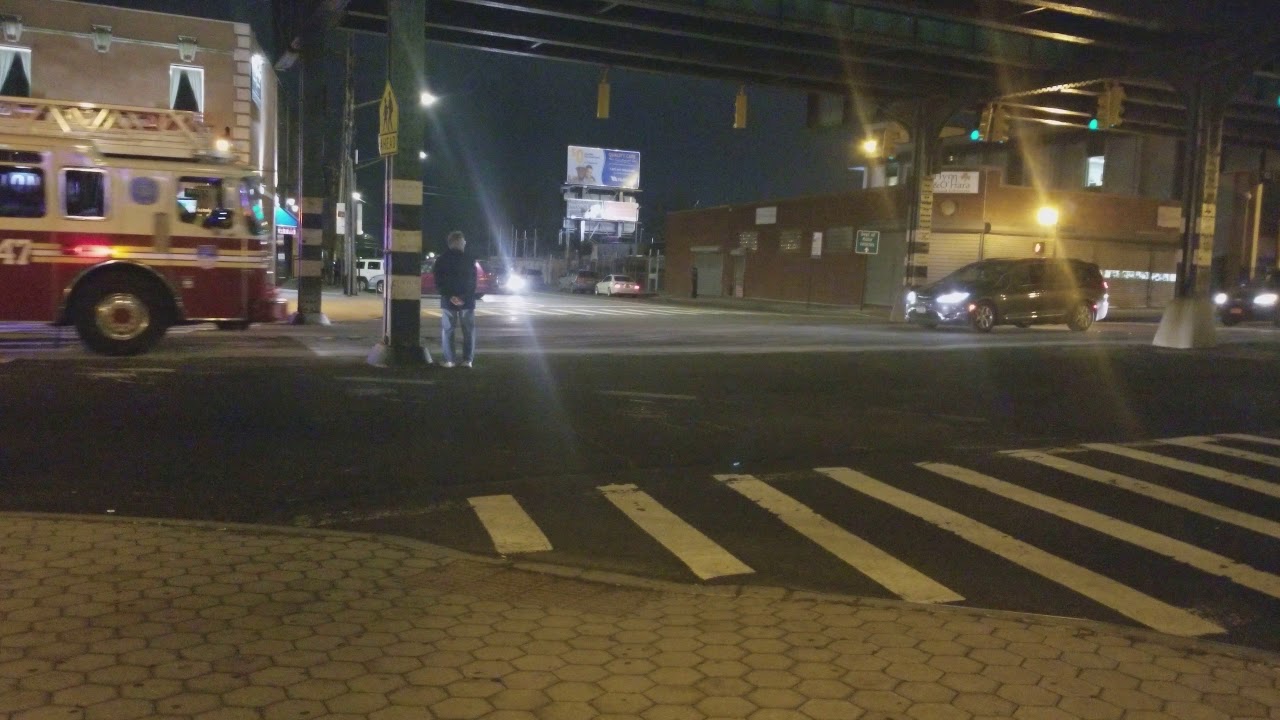 FDNY Ladder 47 And SSL 47 Heading Back To Quarters On Westchester Ave ...