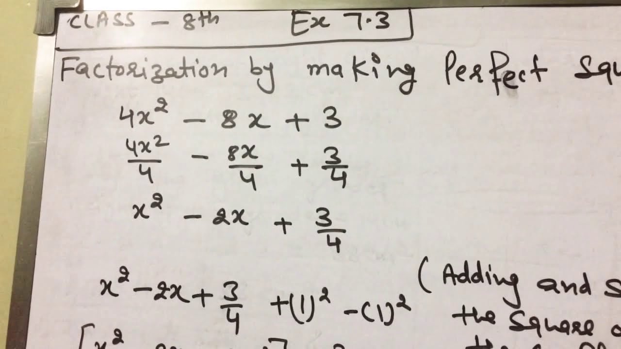 8th maths ch-7(ex-7.3) - YouTube
