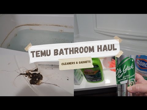 TEMU HAUL PART 3 Satisfying Grouting Tub Drain Hairball Tool Oh Yuk ...