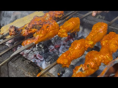 दिल्ली का फेमस चिकेन😱😋 Delhi most famous tandoori chicken tikka panner ...