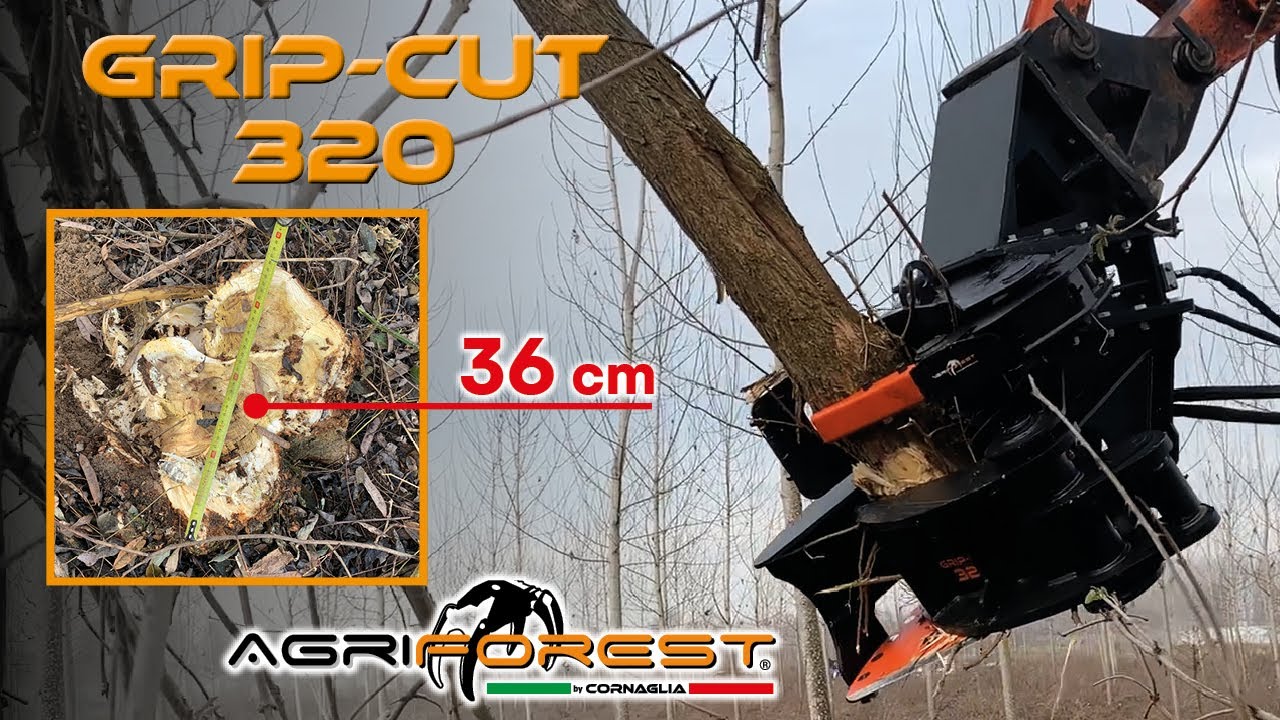 Tree Shear - Cesoia Forestale GRIPCUT 320 AGRIFOREST - YouTube