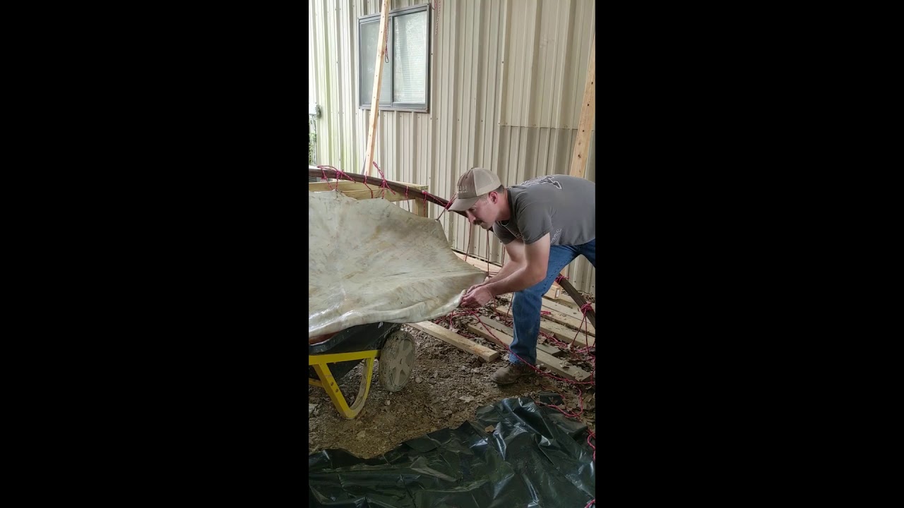 Stringing Up a Hide in a Frame for Stretching - YouTube