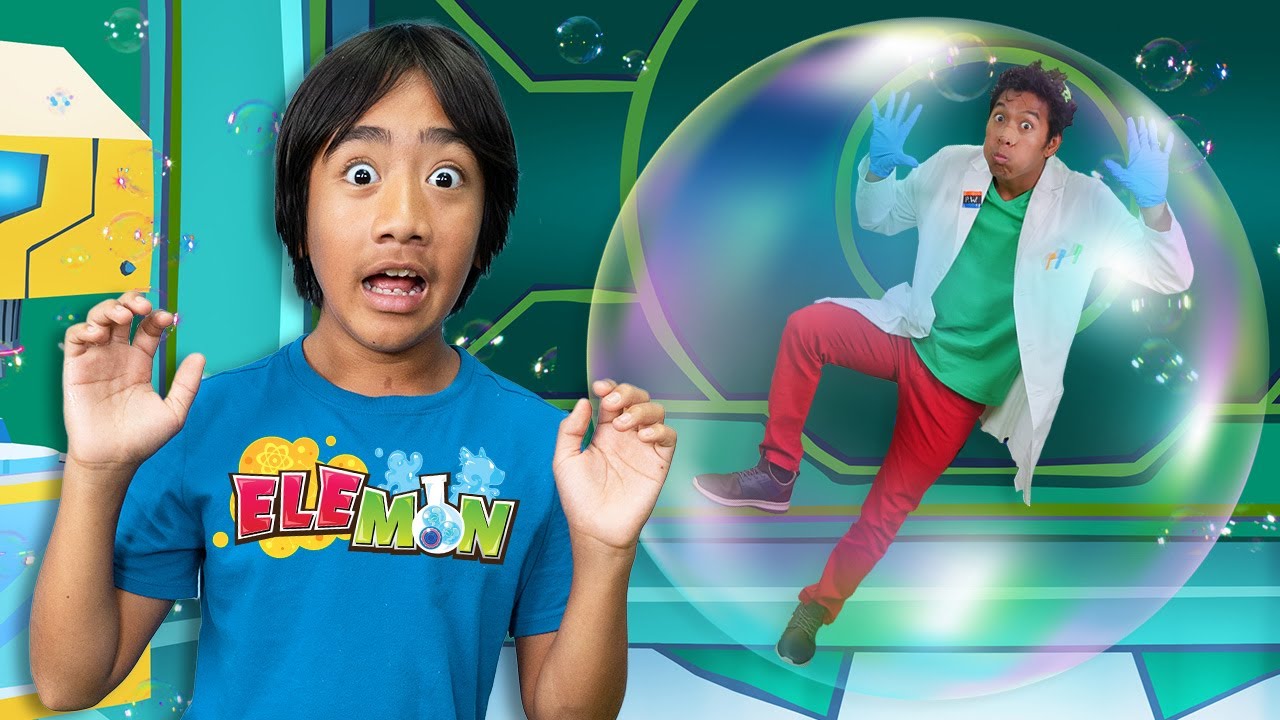 Giant Bubble Experiments in the Lab with Ryan and Professor World! 🛁 ...
