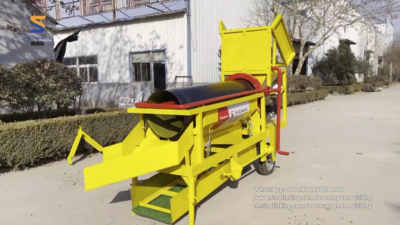 MGT5 Pro portable trommel with shaking sluice - YouTube