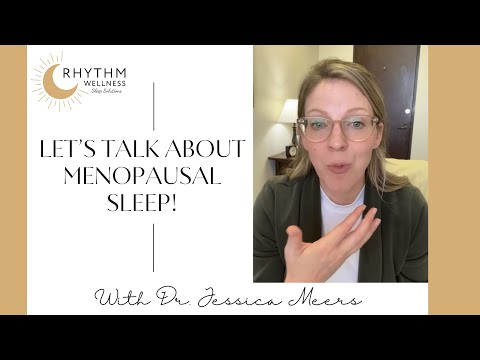 Let's Talk About Menopausal Sleep with Dr. Jessica Meers - YouTube