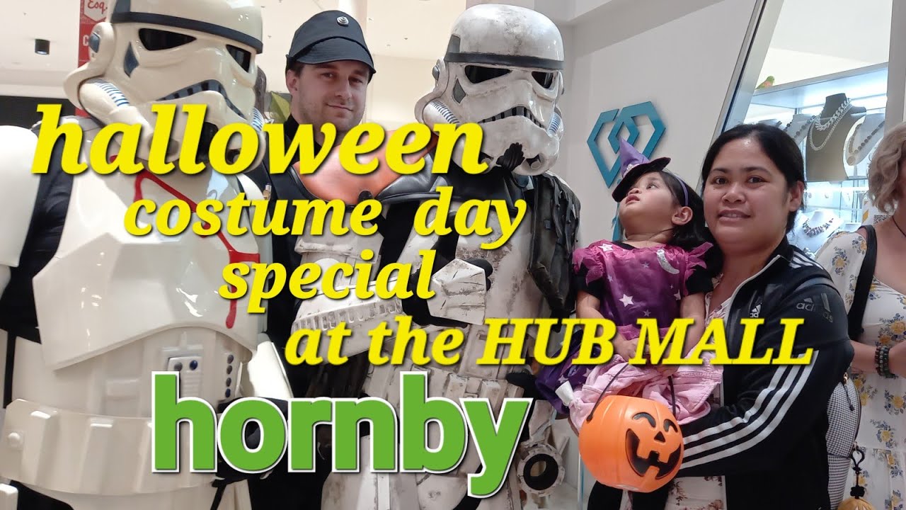 trick or treat at the mall ( children's halloween costume day ) - YouTube