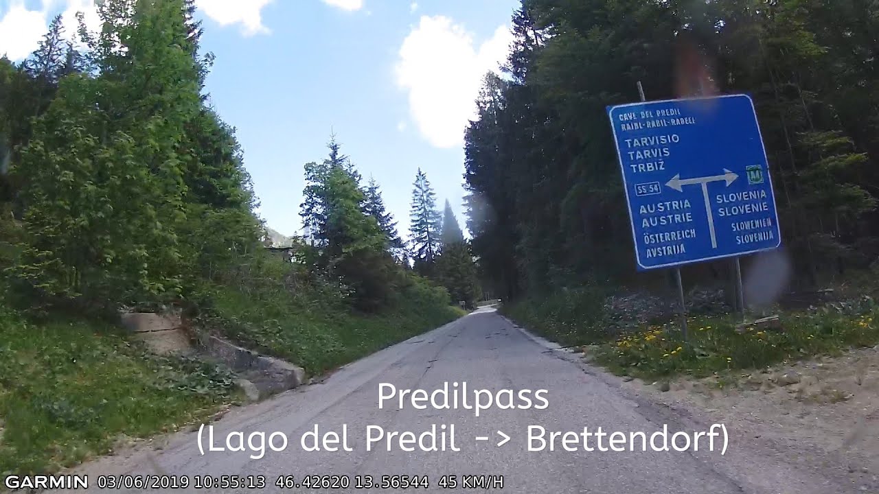 Predilpass mit dem Motorrad (o.b.cam) - YouTube