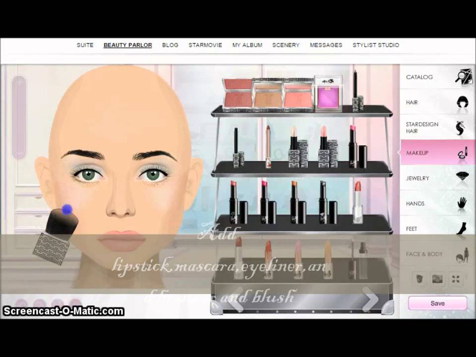 Stardoll Tutorial - Audrey Hepburn - YouTube