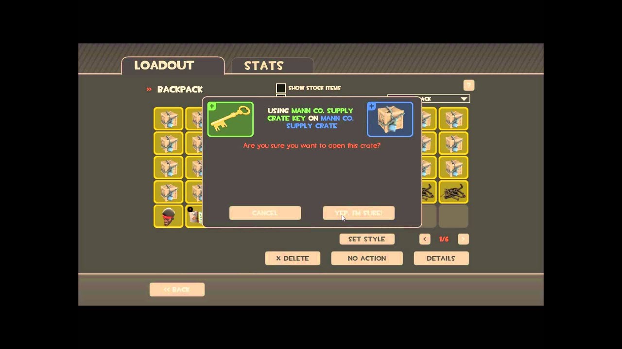 Team fortress 2 Unboxing 8 crates - YouTube