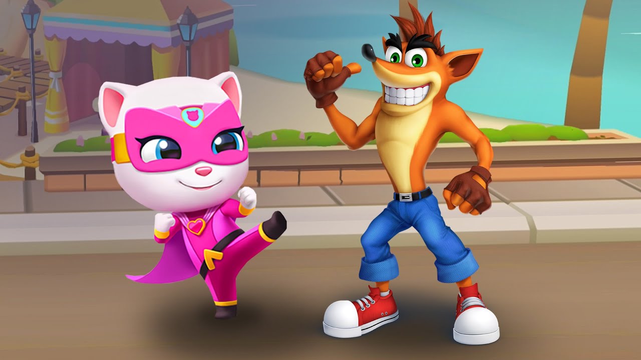 WIN and FAIL COMPILATION! WHO IS THE BEST? TALKING ANGELA HERO vs CRASH ...