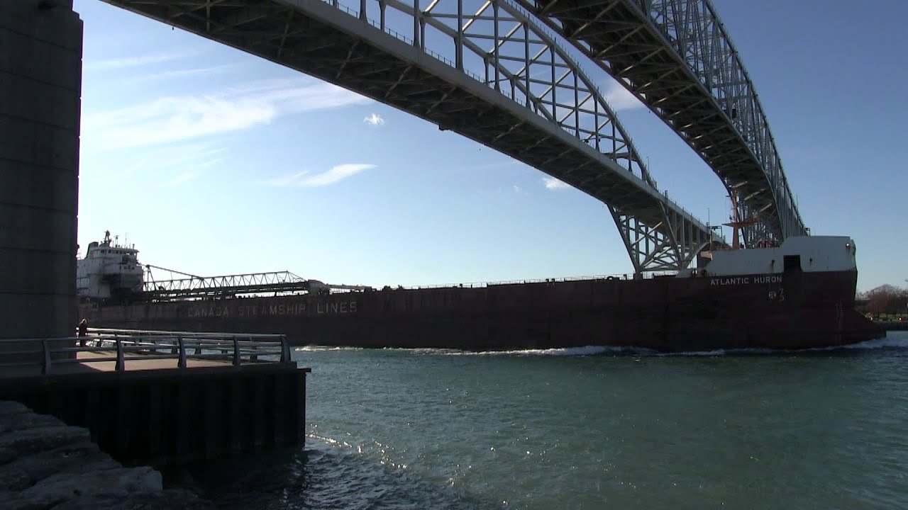 224m Self Discharging Bulk Carrier ATLANTIC HURON From Canada - YouTube
