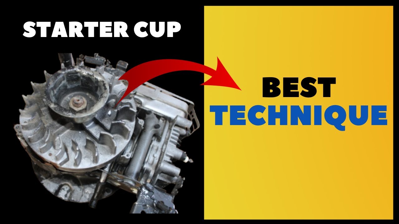 How To Remove The Lawn Mower Engine Starter Cup [Best Technique] - YouTube