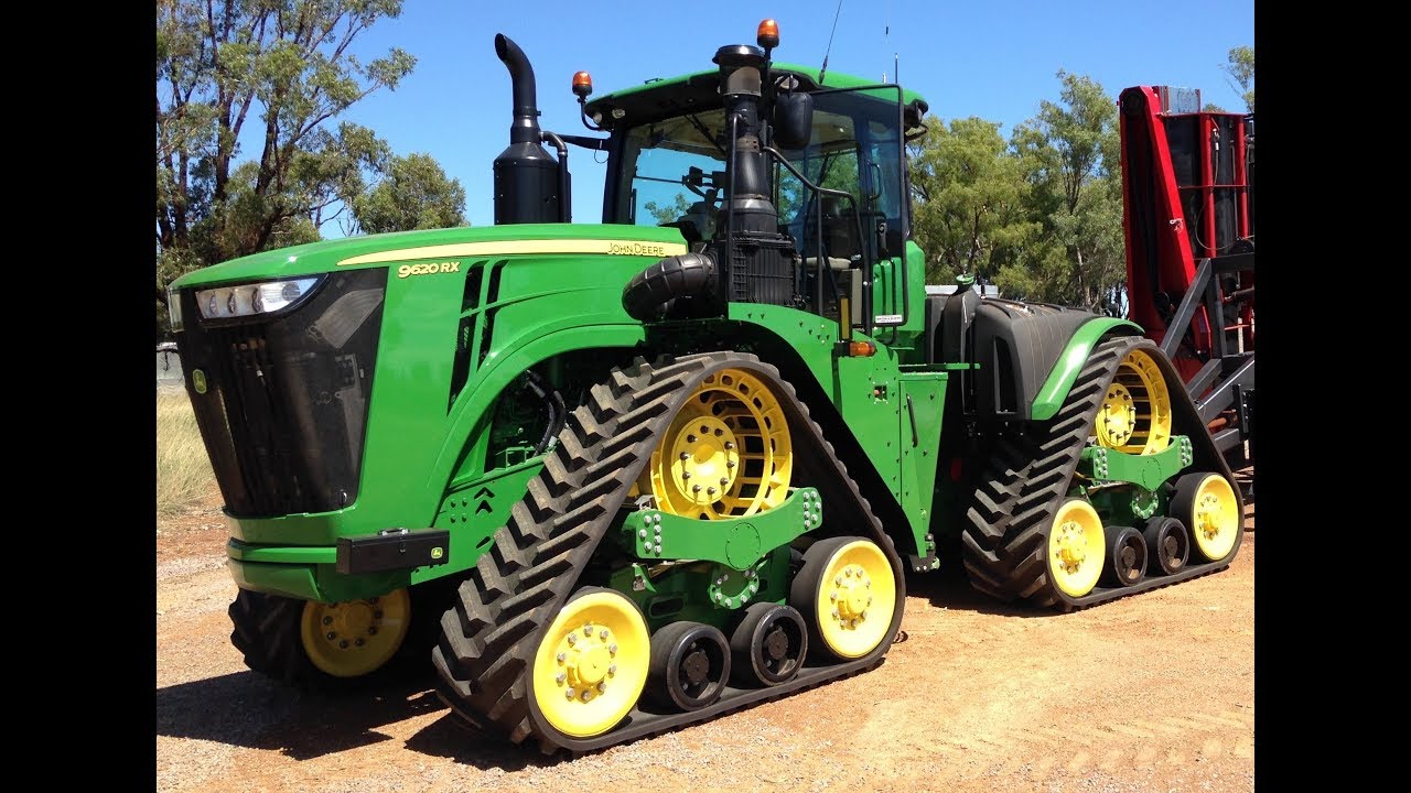 9620 RX and 9570 RT pulling 60ft Ausplow DBS seeders - YouTube