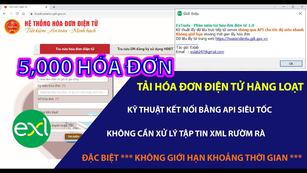 #ExTools - Phần mềm tải hóa đơn điện tử hàng loạt V1 - YouTube