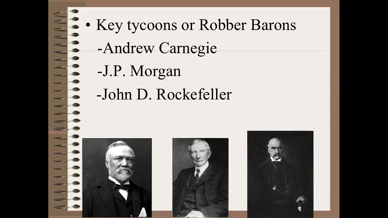 APUSH Virtual Lesson: Gilded Age "Robber Barons" and Economic ...