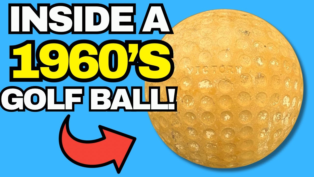 INSIDE A 1960’s VINTAGE Golf Ball! Cut Open.. - YouTube