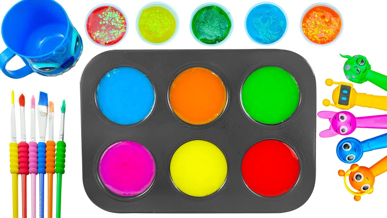 Satisfying Video DIY How To Make Rainbow Pink Sprunki Jelly Shapes in ...