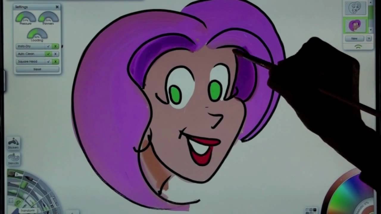 ArtRage Studio Pro Cartoon Demo on HP TouchSmart - ArtRage Tutorials Ep ...