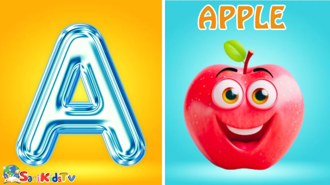 A For Apple I Phonics Song I ABC Alphabet I Nursery Rhymes I ABC Rhymes ...