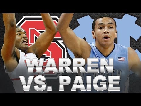 Epic Battle Between UNC's Marcus Paige & NC State's T.J. Warren - YouTube