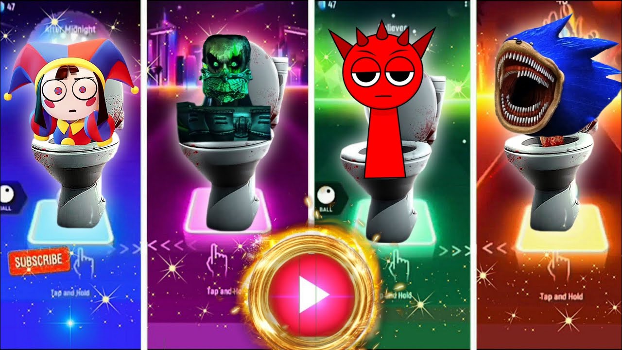 SKIBIDI CIRCUS 🆚 SKIBIGI TOILET MULTIVERSE 🆚 INCREDIBOX SPRUNKI RED 🆚 ...
