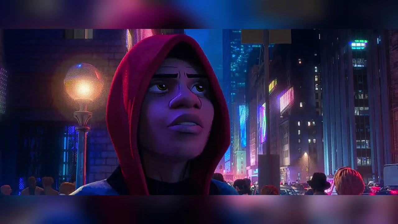 SpiderVerse building moment - YouTube