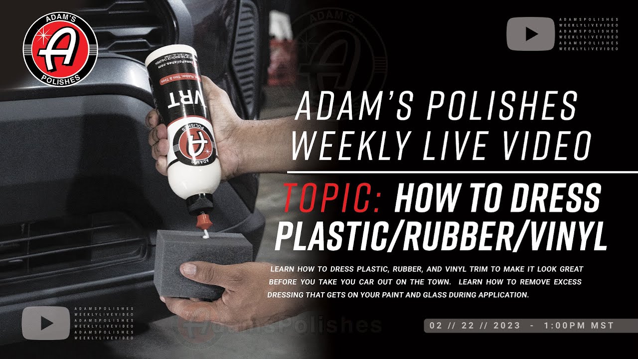 How To Make Plastic/Rubber/Vinyl Look Amazing - YouTube