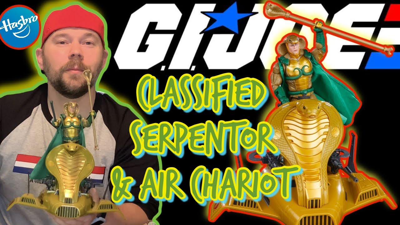 Serpentor GI Joe Classified & Air Chariot PulseCon Exclusive Unboxing ...