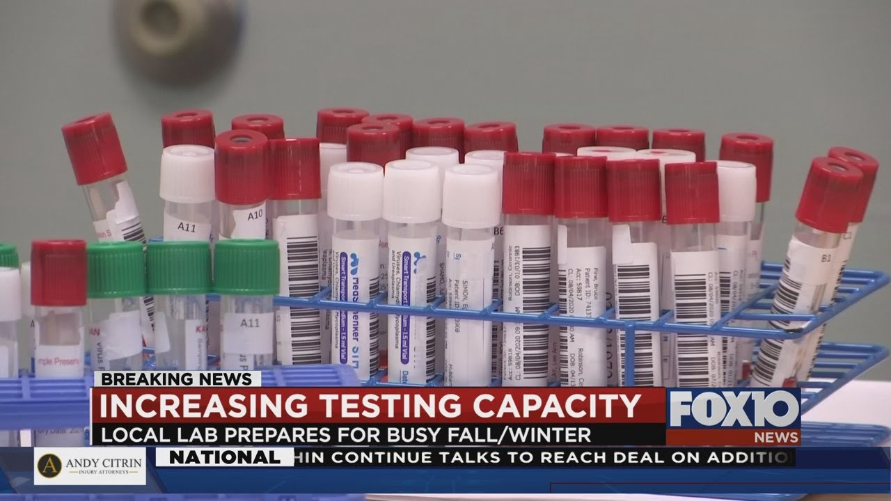 Local lab increasing testing capacity - YouTube