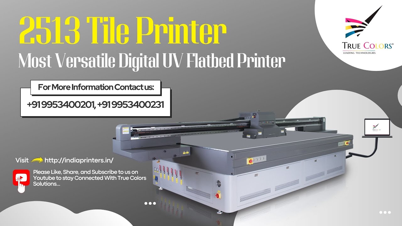 Tile Printing Machine... UV Printing on Tile #uvprinting #tile # ...