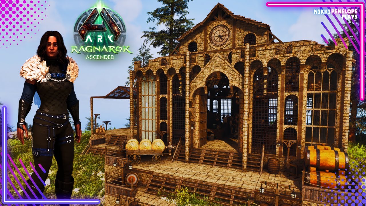 I Built A Medieval Castle Barn!! - Ark ASA Ragnarok [Episode 11] - YouTube