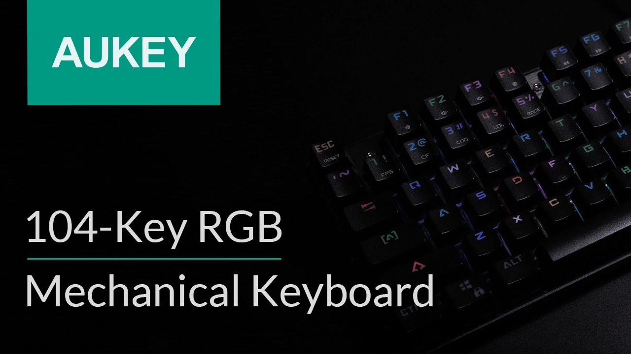 AAUKEY 104-Key RGB Mechanical Keyboard KM-G3 - YouTube