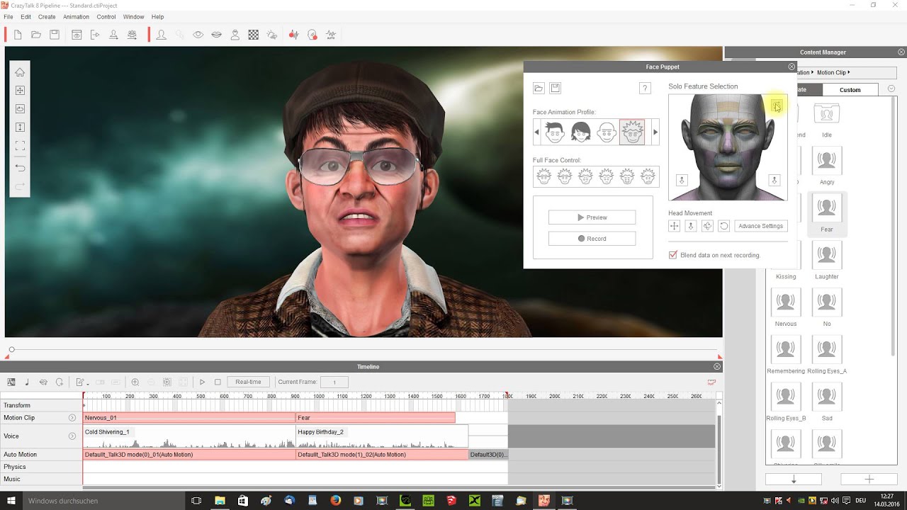Crazy Talk 8 Basis Sprach und Gesichtsanimation Erstellen. Tutorial - YouTube