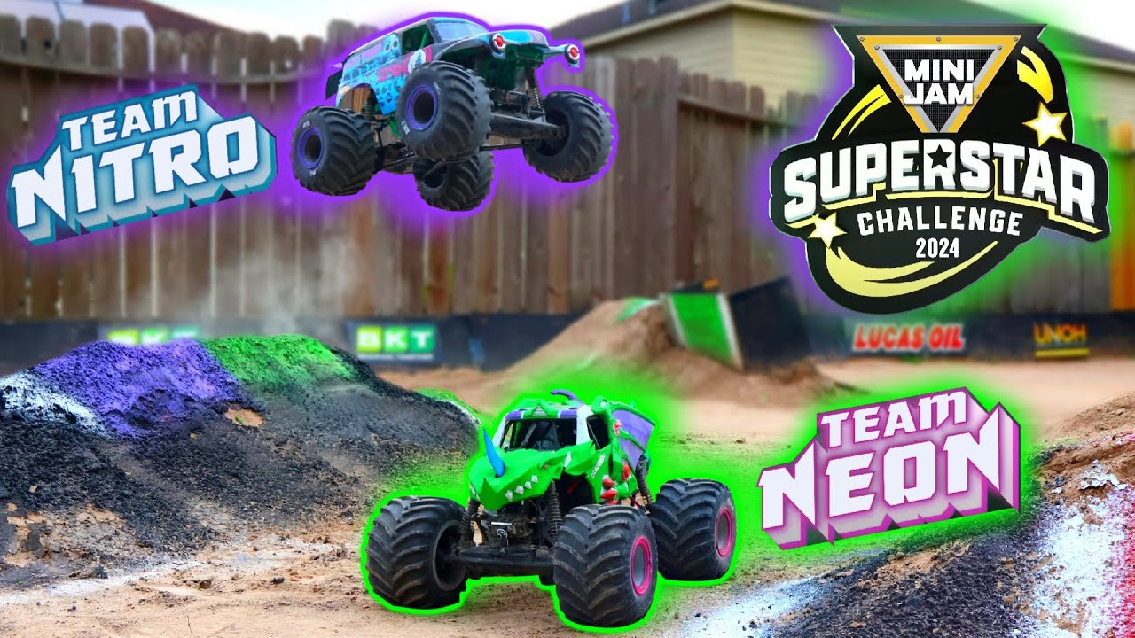 Our Most DANGEROUS Race Course! Backyard RC Monster Jam: Superstar ...