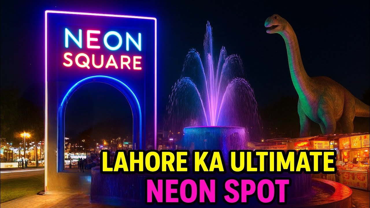 “Neon Square Lahore – Dinaosaurs, Food Street & Neon Lights ka Ultimate ...