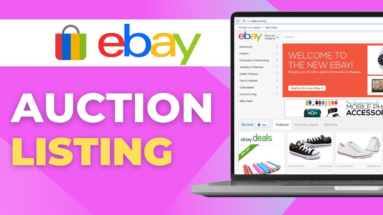 How to List an Auction on eBay (Full Tutorial) - YouTube