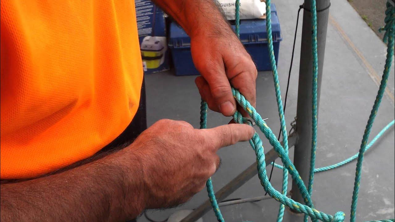 Hand Making a Climbing Scramble Net - YouTube