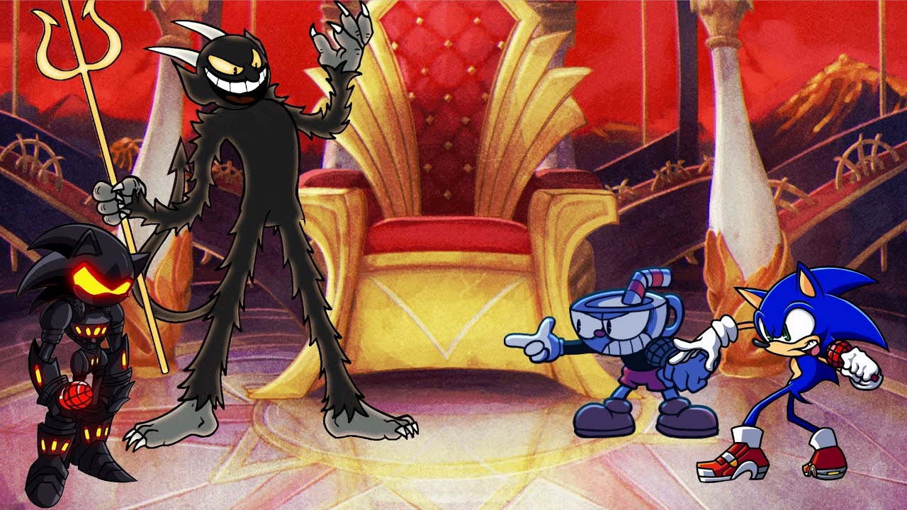 FNF Death Toll But It’s The Devil, Furnace vs Cuphead, Sonic And ...