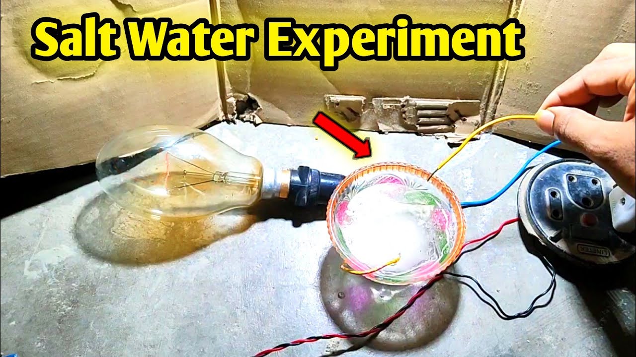 Electrical Conductivity with Salt Water - YouTube