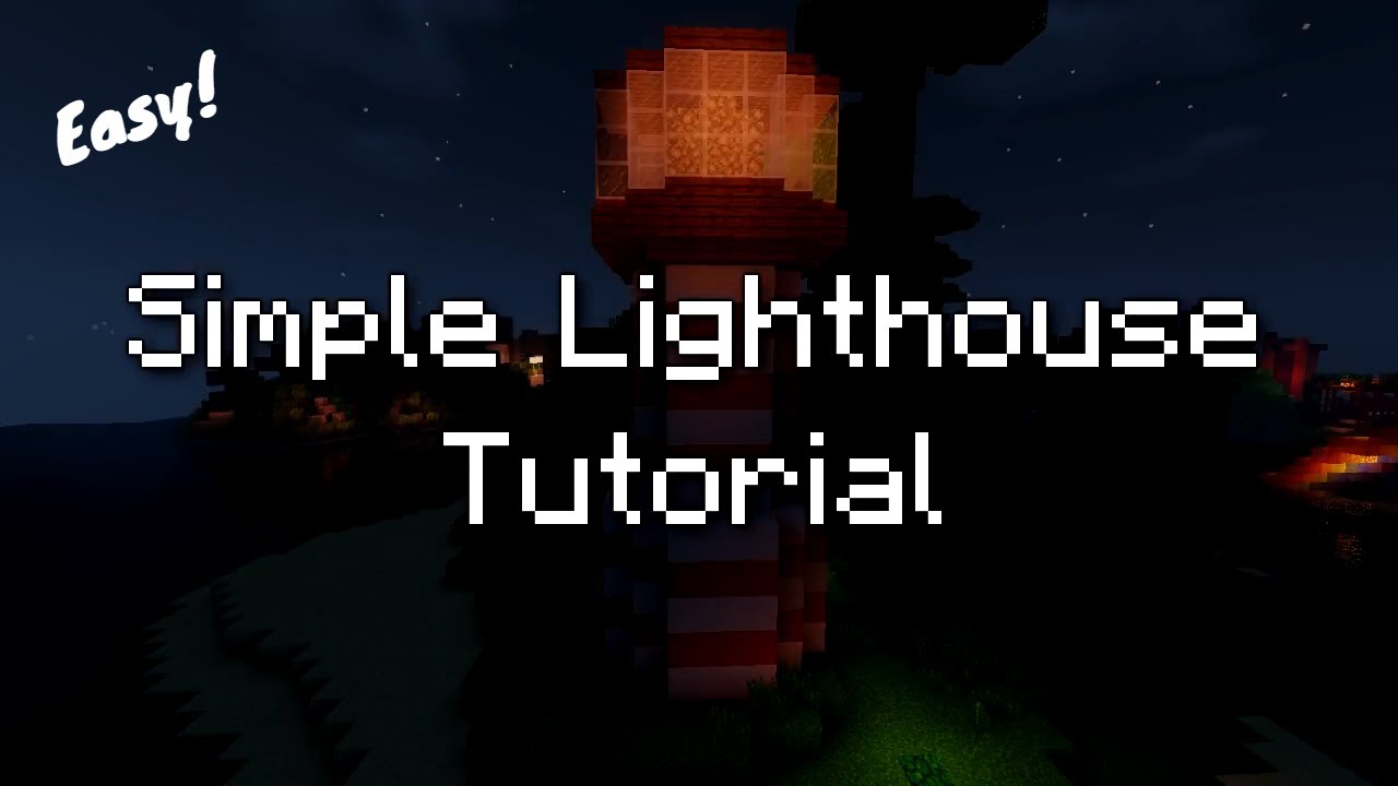 Minecraft Build Tutorial #5 | Simple Lighthouse - YouTube