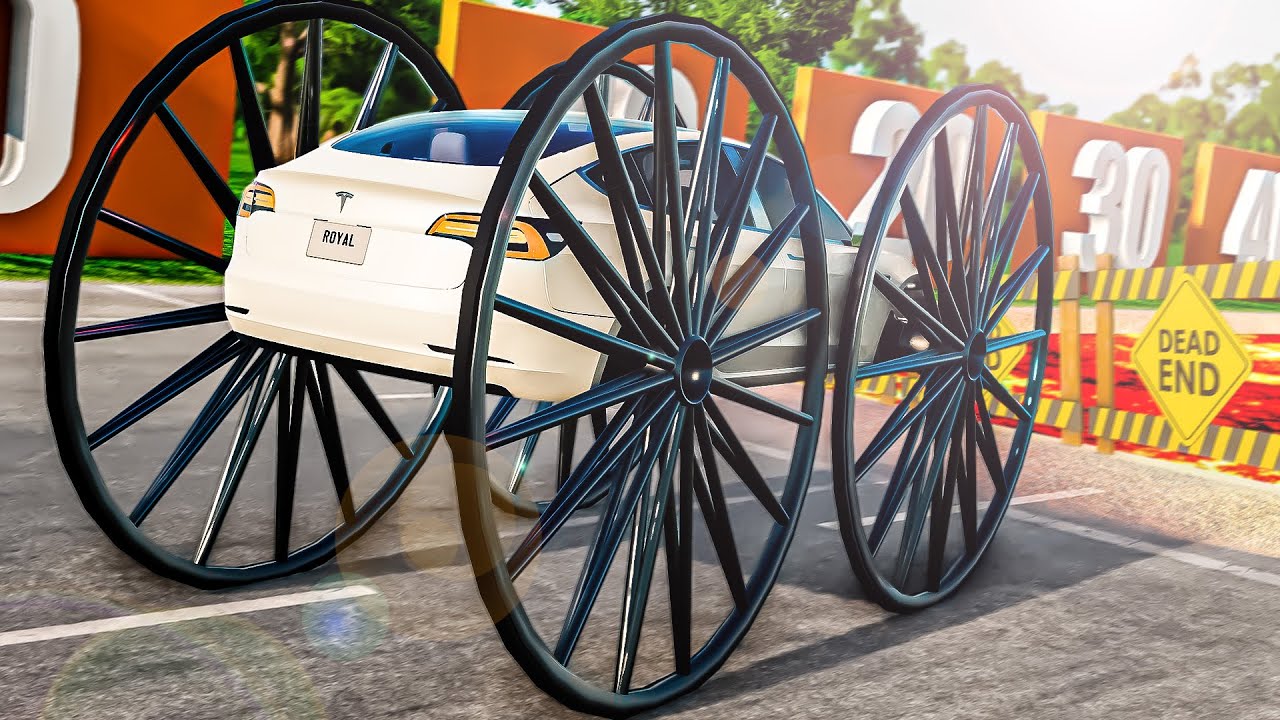 Tesla Model 3 cu Roti de Caruta vs Lava - YouTube