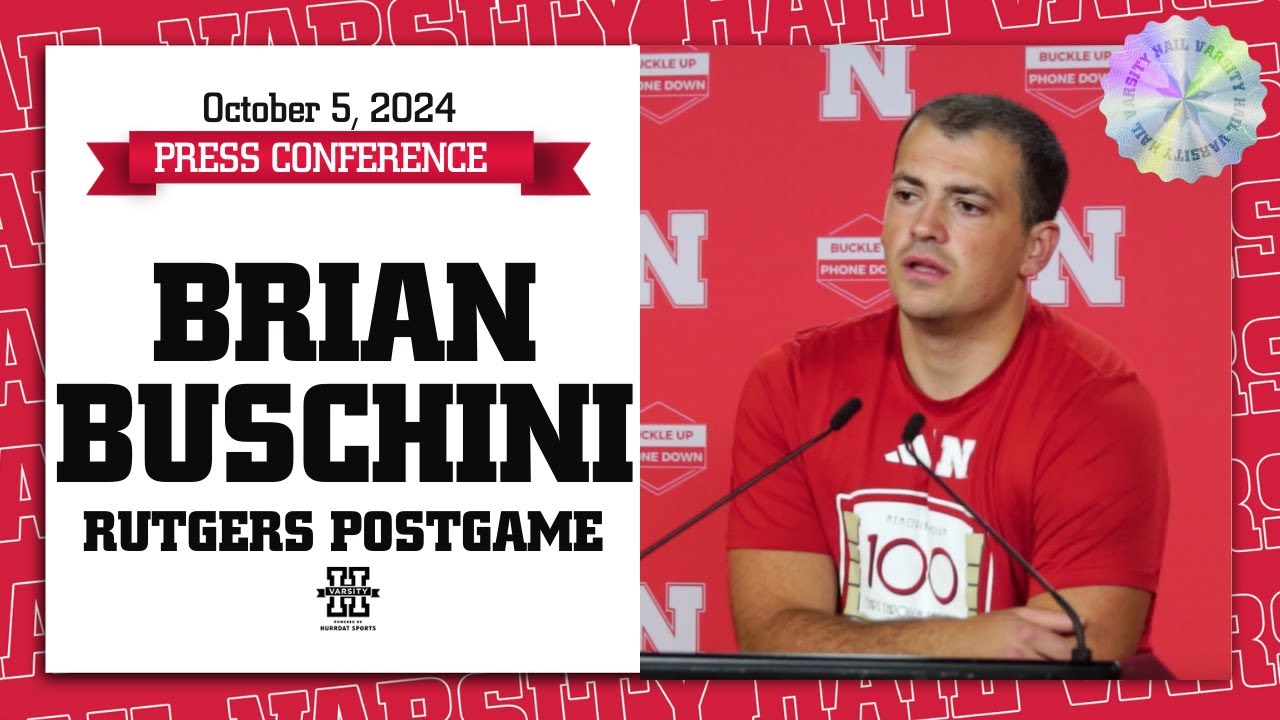 Brian Buschini Press Conference | Punts Help Lift Huskers Over Rutgers ...
