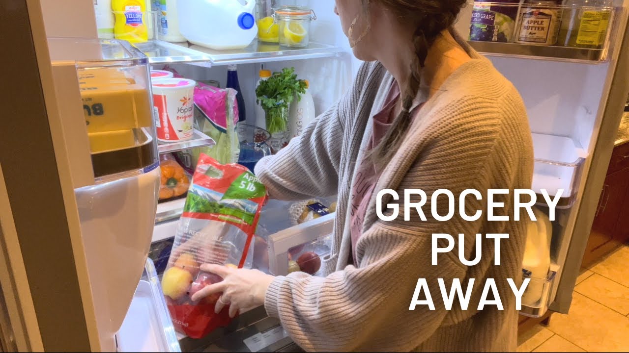 Once-A-Month Grocery Haul PUT AWAY + Fridge & Pantry Fill Up - YouTube