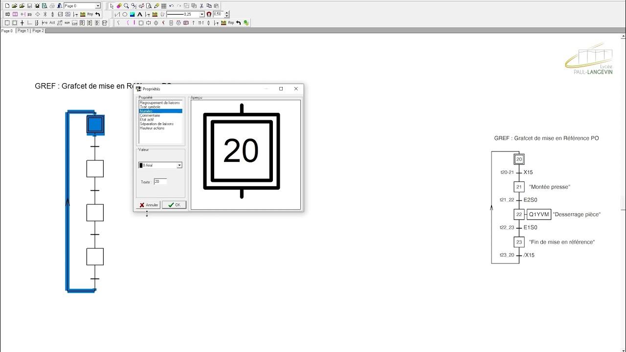 001 Dessin d’un grafcet linéaire (Tutoriel EdiTSAB) - YouTube