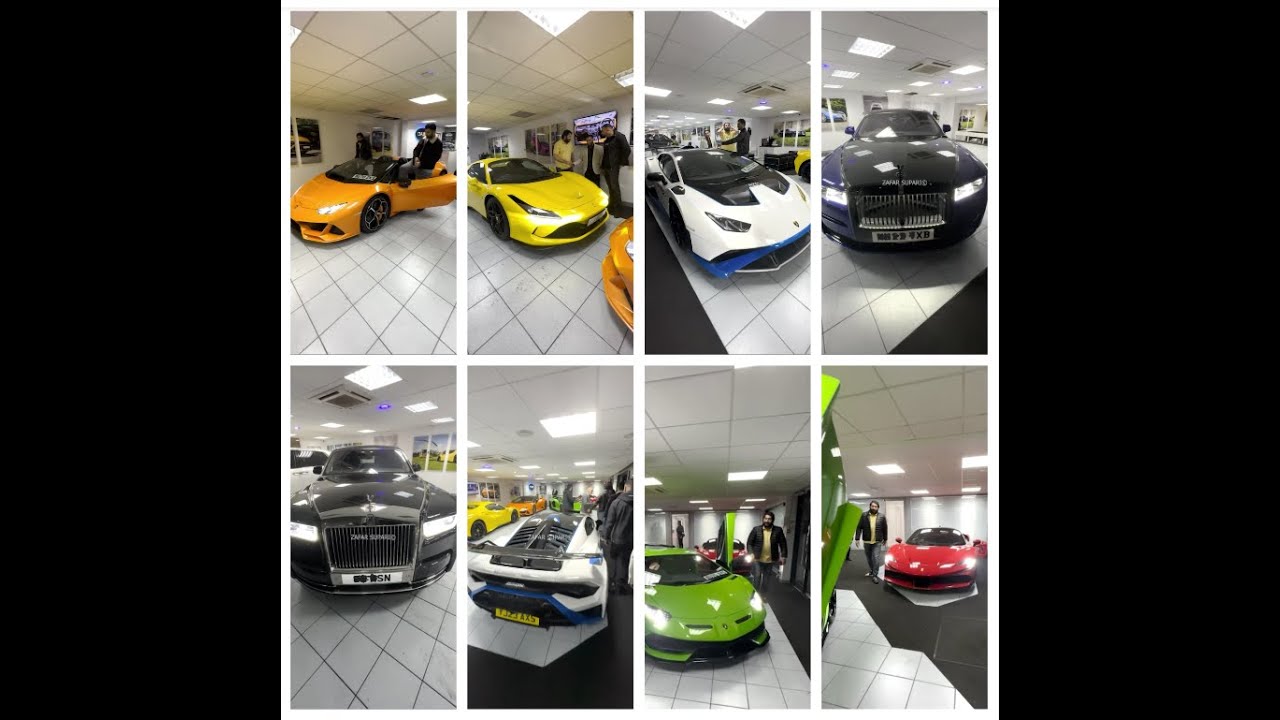 zafar supari with super cars in uk.london - YouTube