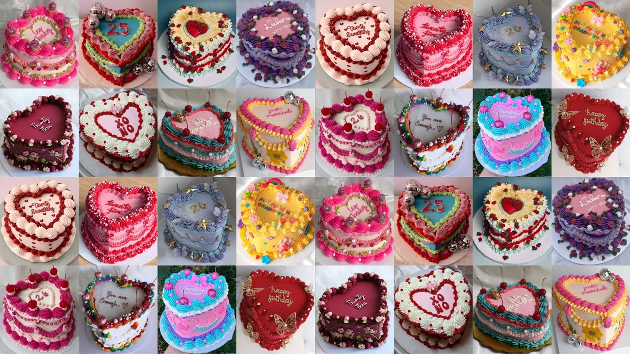 💓Heart Shape Cake Design 2024/Heart Cake Design/Dil Wala Cake ...
